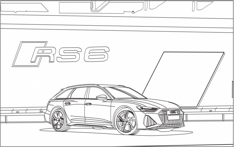 Le premier carnet de coloriage 100% Audi | Audi4Addict